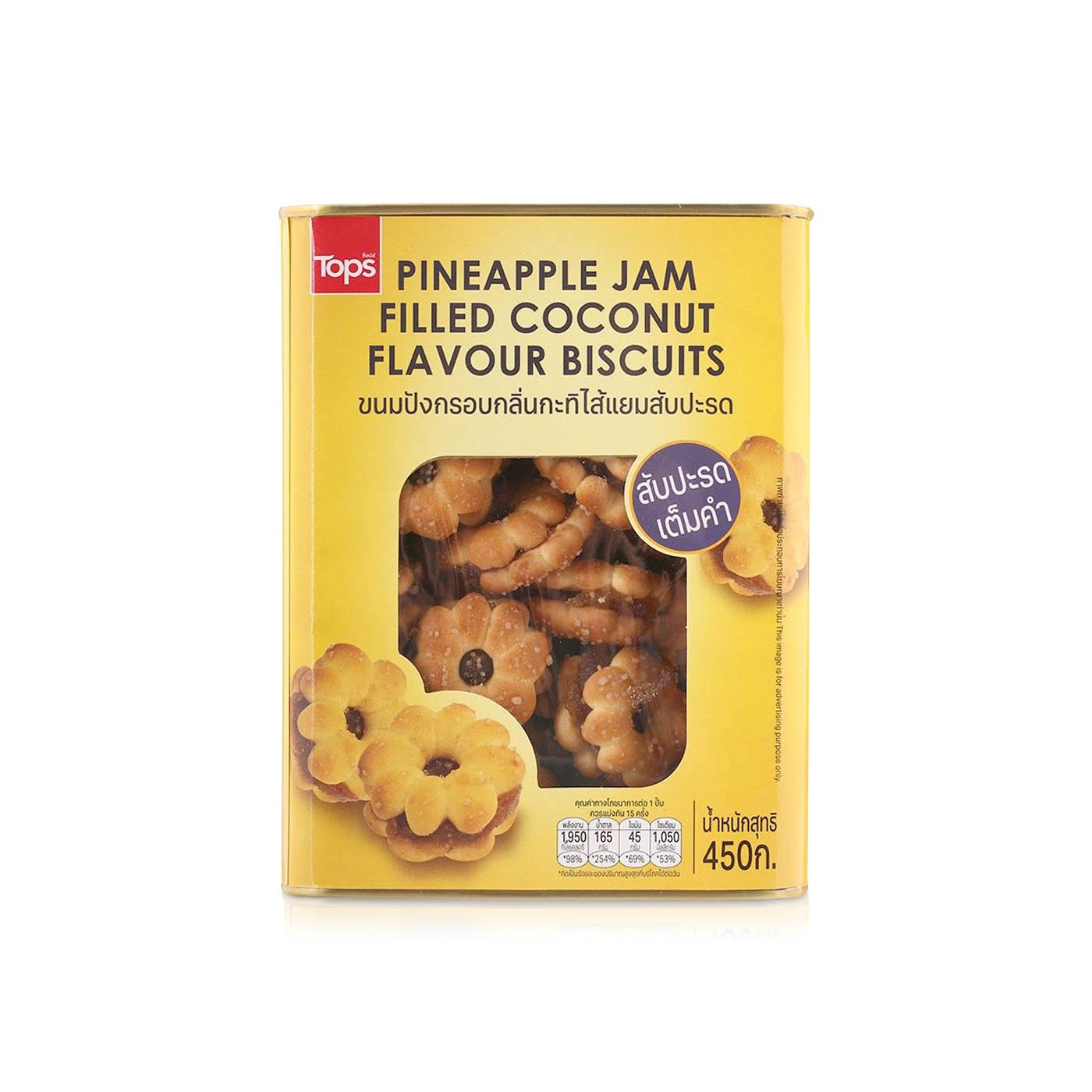 Tops Pineapple Jam Filled Coconut Flavour Biscuits 400g - Spinneys ...