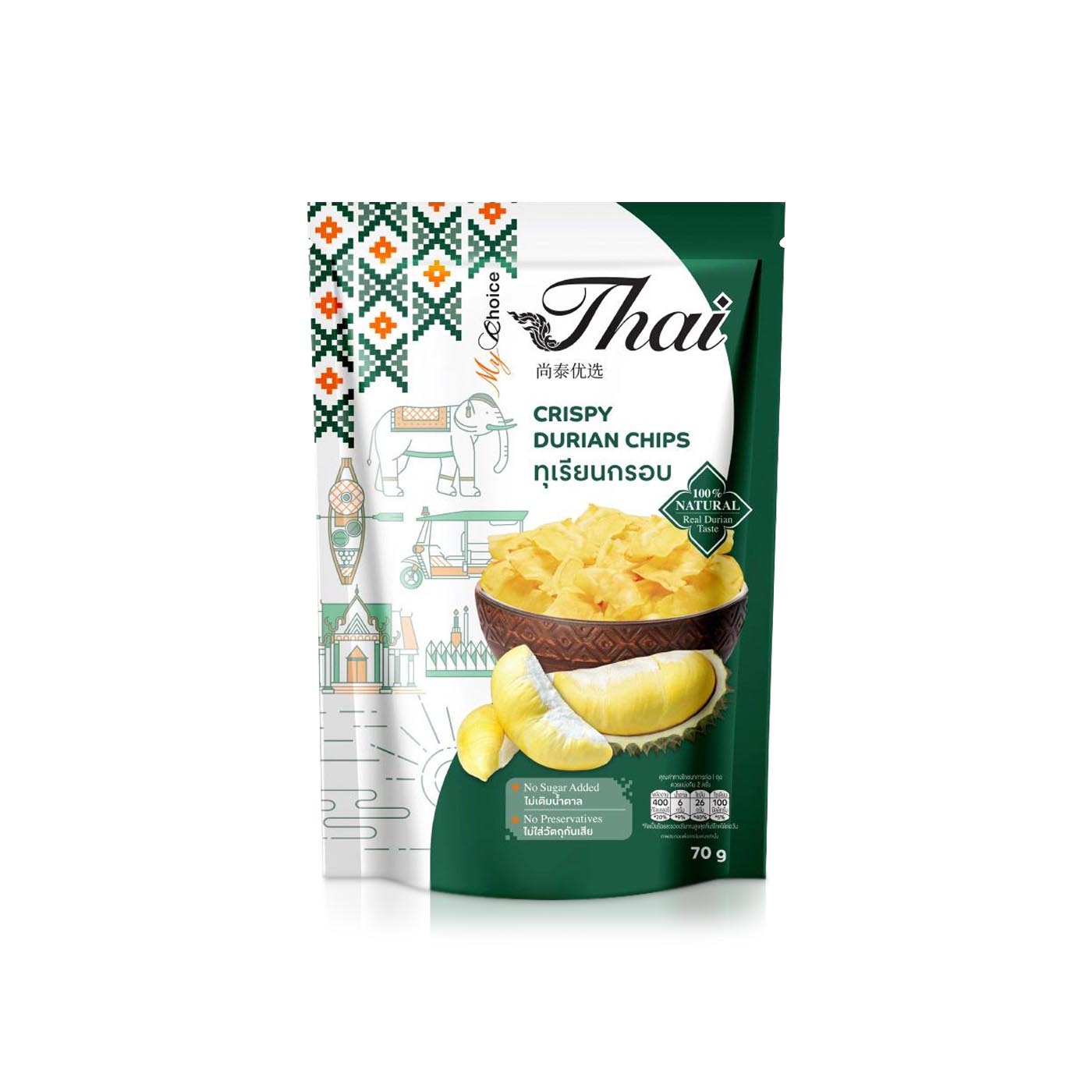 My Choice Thai Durian Chips 70g - Spinneys United Arab Emirates