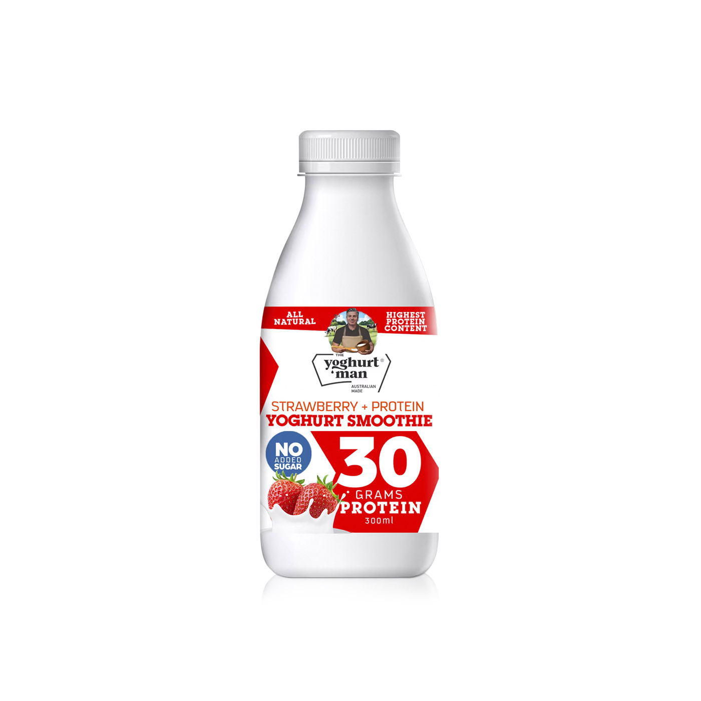 The Yoghurt Man Strawberry Protein Smoothie 300ml - Spinneys United ...
