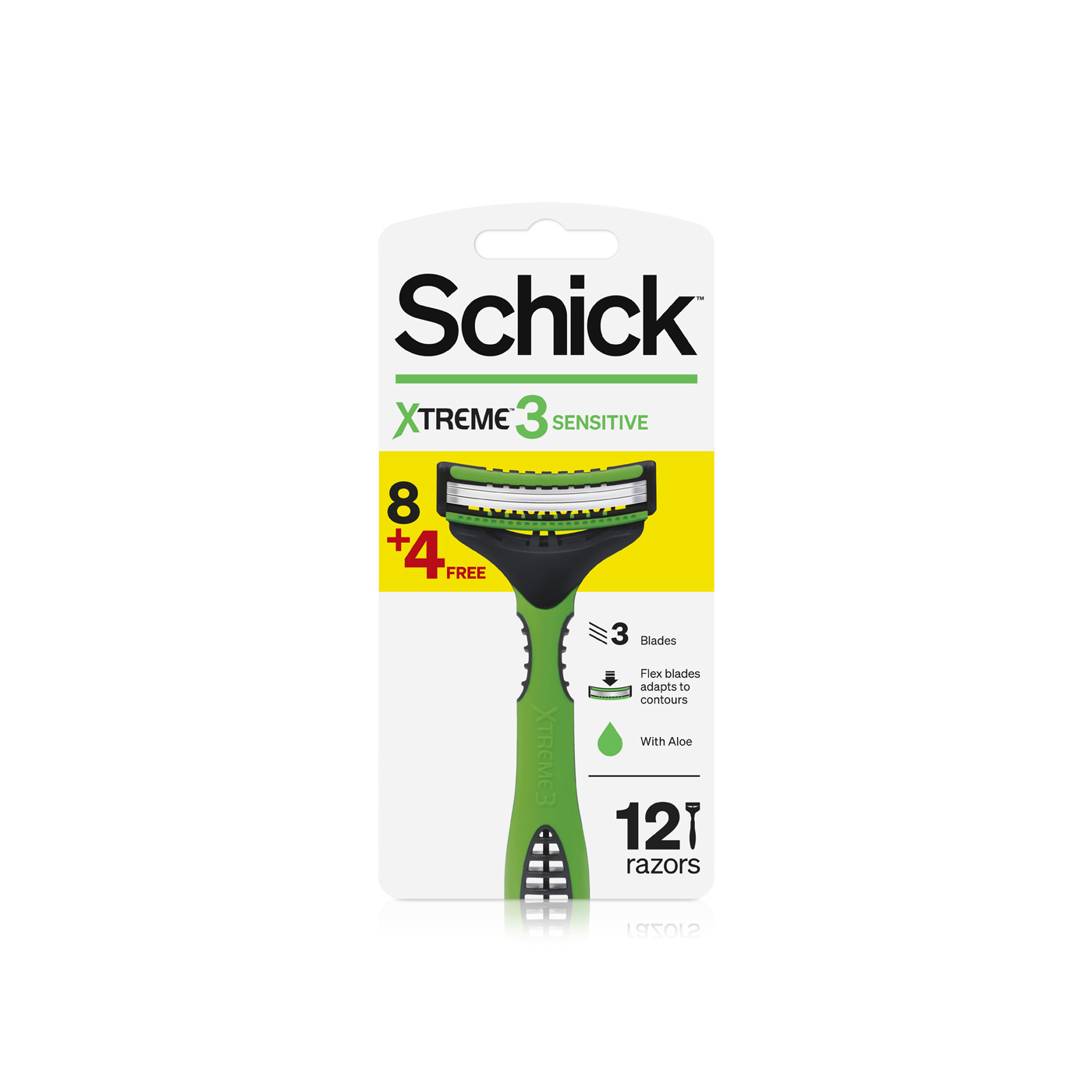 Schick Xtreme 3 Sensitive Razors x 12